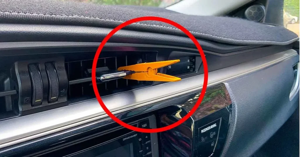 Poner una pinza en la rejilla de calefacción: el truco totalmente ...